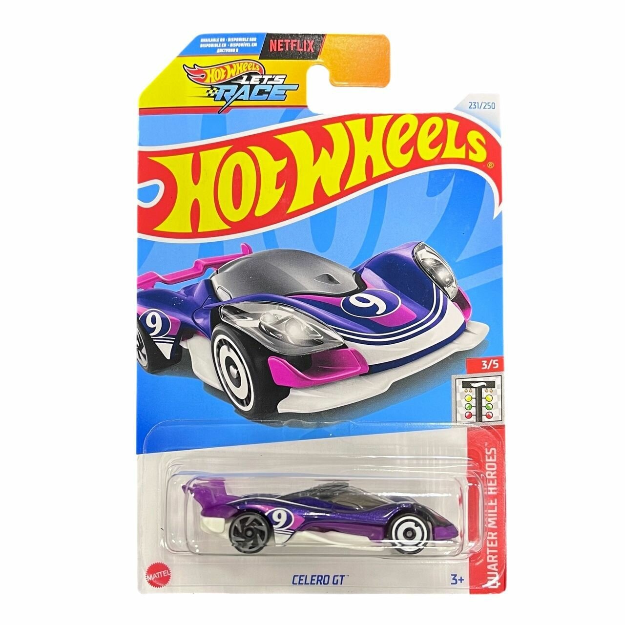 Машинка Hot Wheels металлическая масштаб 1:64 CELERO GT (Фиолетовый)