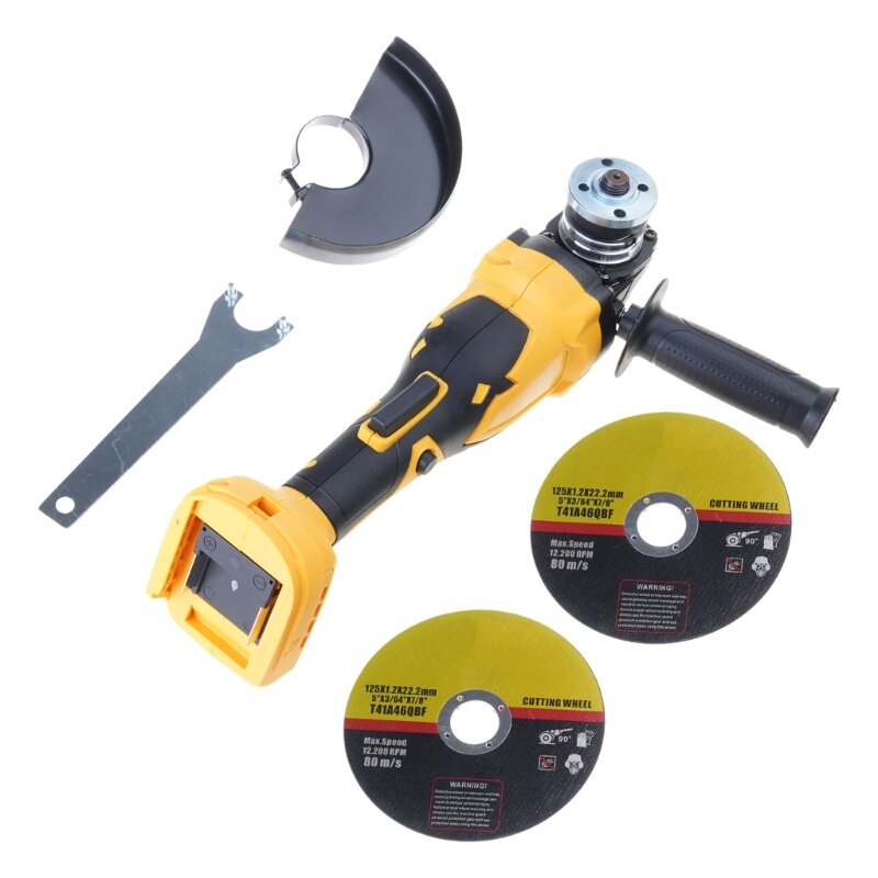 Беспроводная Угловая Шлифовальная Машина С Бесщеточным Двигателем 10000 об/мин Перезаряжаемый Электроинструмент мощностью 800 Вт для Резки Шлифования Полировки