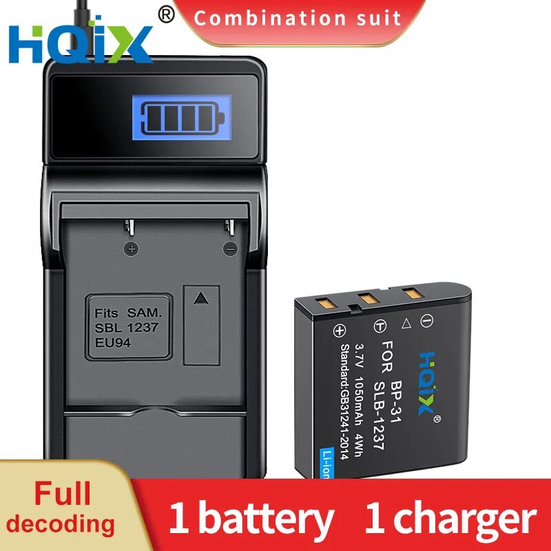 HQIX Аккумулятор для SIGMA DP1 DP1s DP1x DP2 DP2s DP2x 1 Battery 1 Charger