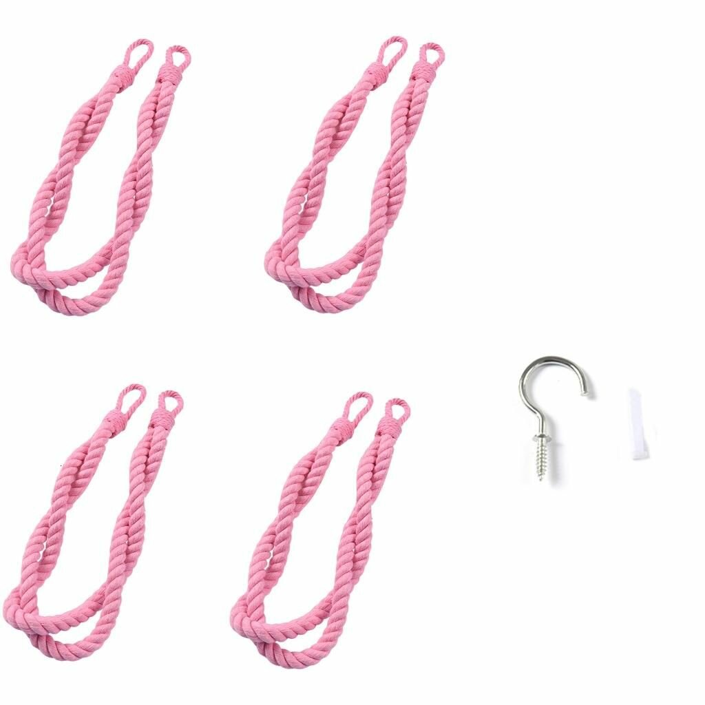 Декоративные держатели для штор (4 шт.), розовый