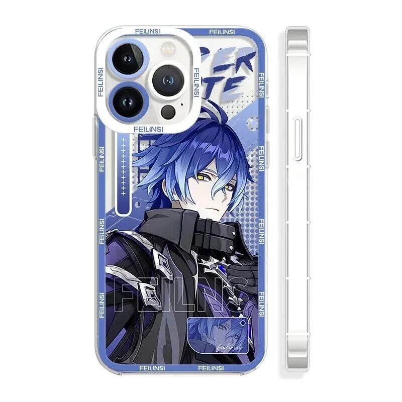 Чехол Genshin Impact Lauma Flins Columbina для Infinix Tecno Темно-синий, S21636, TECNO CAMON 40