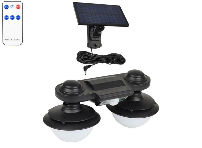 Светильник садовый "Солнечная батарея", с датчиком движения, LED, IP65, черный