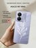 Чехол на Poco M7 Pro / Поко М7 Про с принтом "Ветка с листочками и цветами", про...