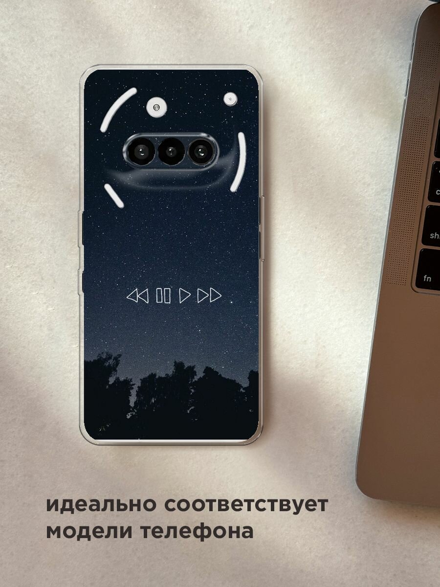 Чехол на Nothing Phone 3a / Нотинг Фон 3а с принтом "Космическая музыка" — фото 1