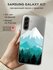 Чехол на Samsung Galaxy A17 / Самсунг А17 с принтом "Синяя снежная гора", прозра...