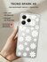 Чехол на Tecno Spark 40 / Текно Спарк 40 с принтом "Большие ромашки", прозрачный