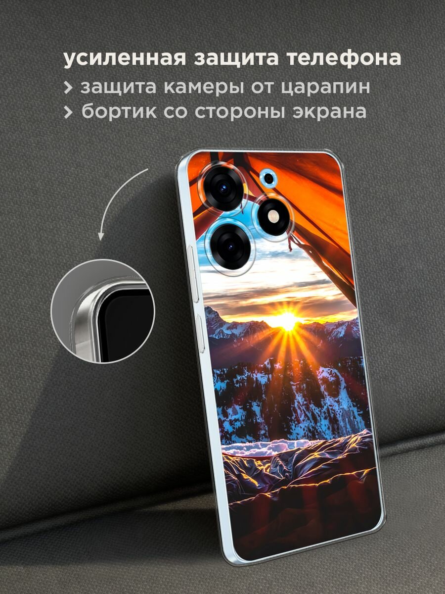 Чехол на Tecno Spark 10 Pro / Текно Спарк 10 Про с принтом "Горы 7" — фото 1