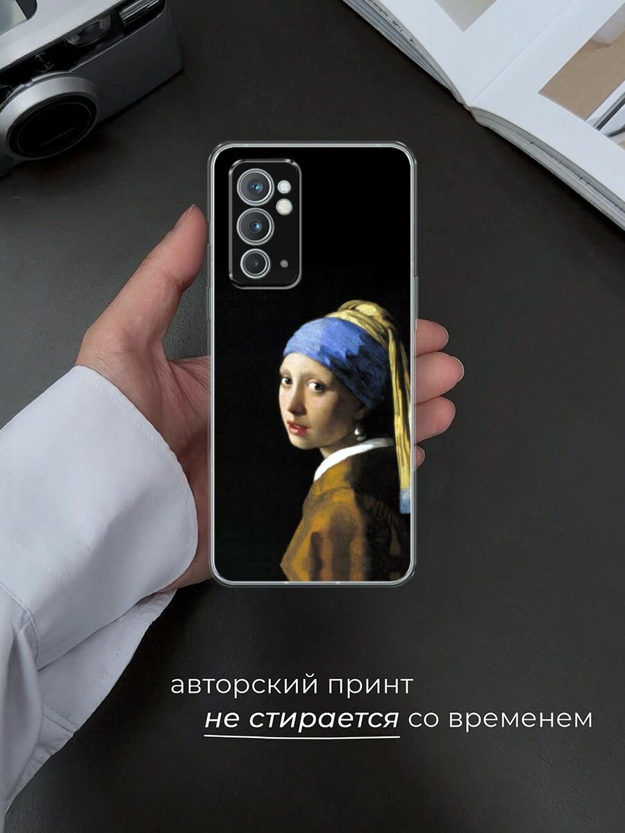 Чехол на OnePlus 9RT / ВанПлас 9RT с принтом "Девушка с жемчужной сережкой" — фото 1