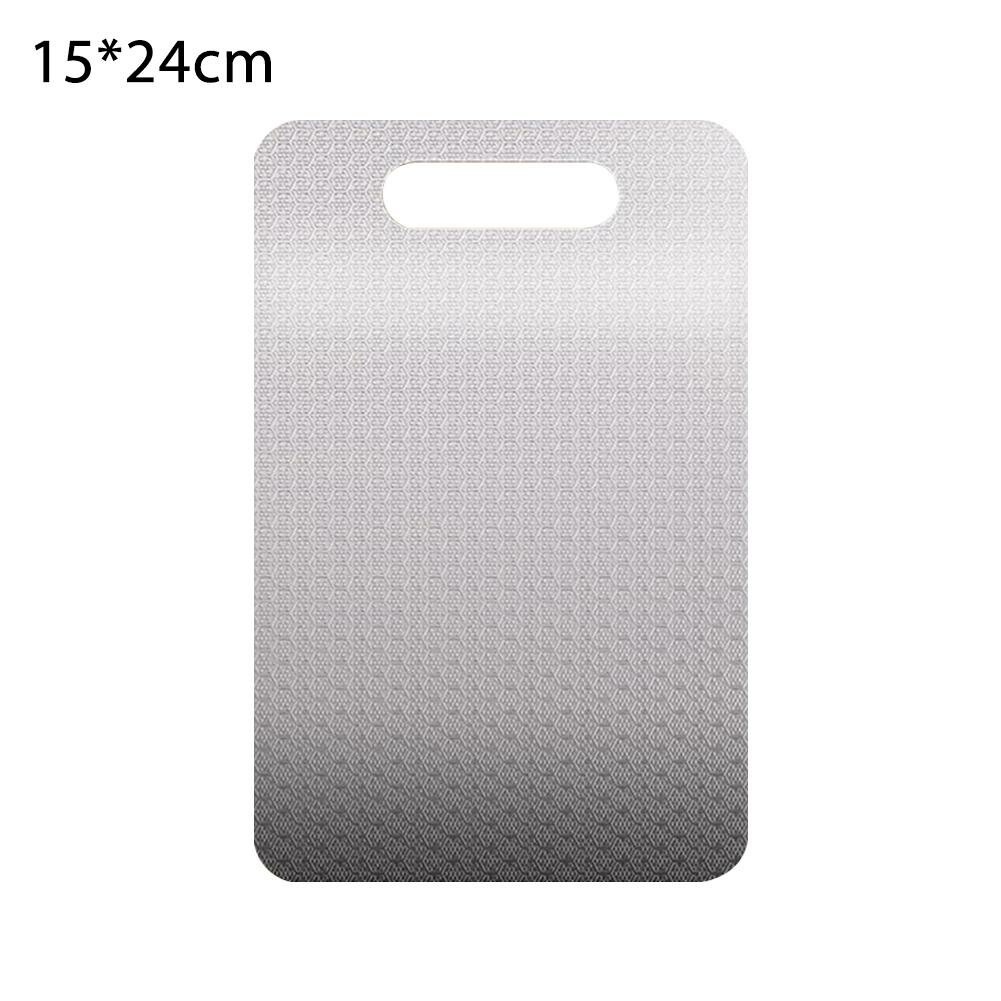 Доска разделочная для кухни металлическая из нержавеющей стали, двухсторонняя