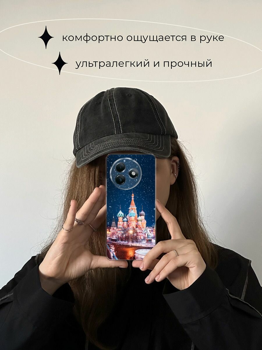 Силиконовый чехол на Itel S24 / Ител S24 с принтом "Москва 1" — фото 1
