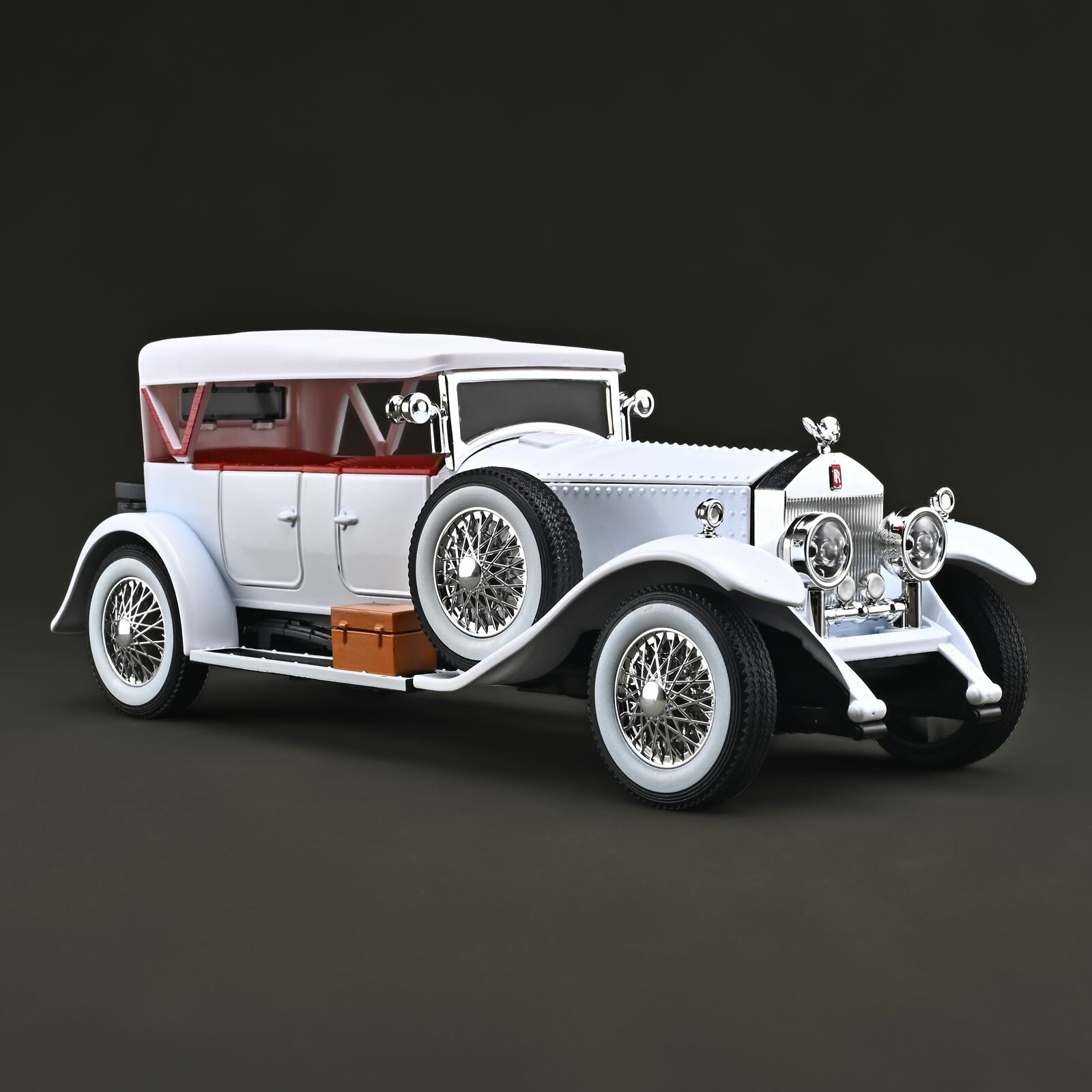 Коллекционирование автомобилей Роллс-Ройс Фантом I Кабриолет (1925-1931), Детские игрушечные модели автомобилей 1:24 Rolls Royce Phantom I 1925 Luxury classic retro, Модель сплава, Со звуком и светом