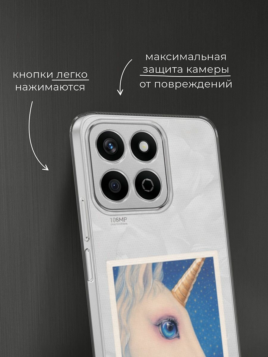 Чехол на Honor X7c / Хонор X7c с принтом "Глаз единорога" — фото 1