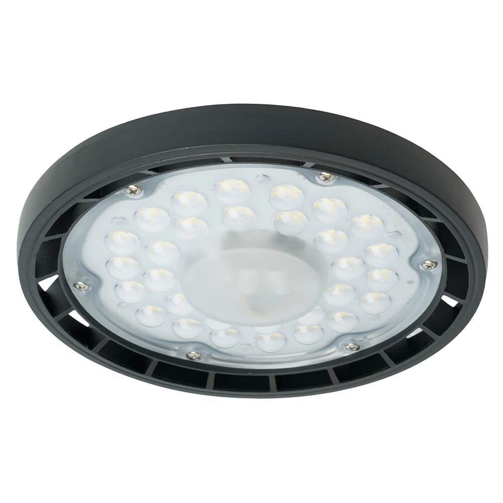 Светильник складской FERON 2835 SMD 100W 90 5000K IP65 AC230/50Hz, черный AL1006