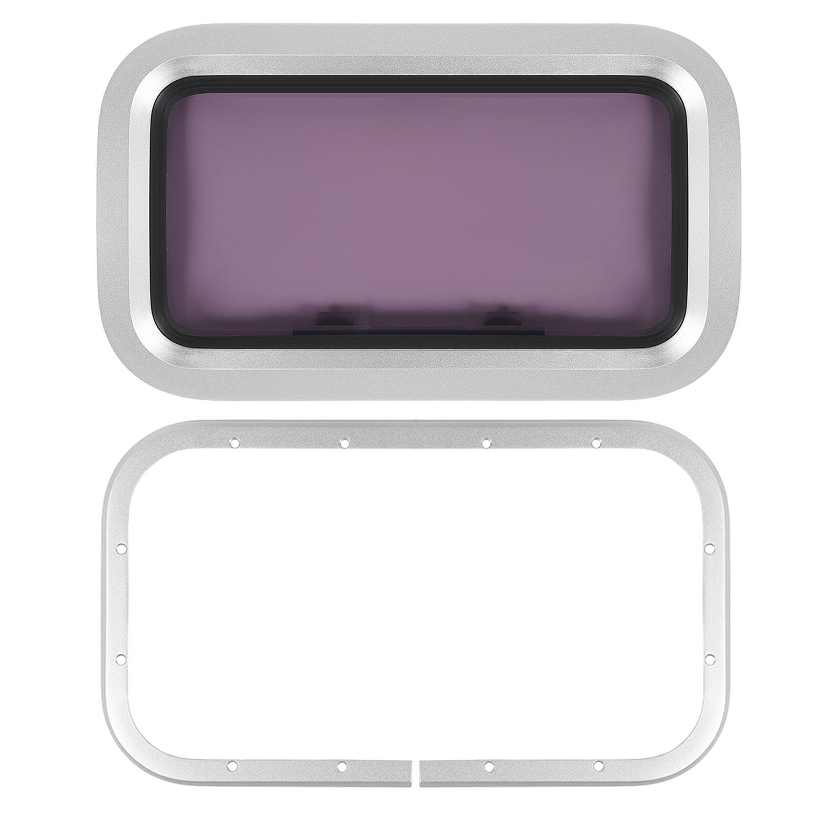 429 X 244mm Boat Porthole Window 180 Degrees Opening UV Protection Acrylic Glass Waterproof for Yacht Marine