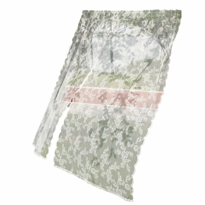 1 кусок белого кружева, полупрозрачная кружевная занавеска-150х200см