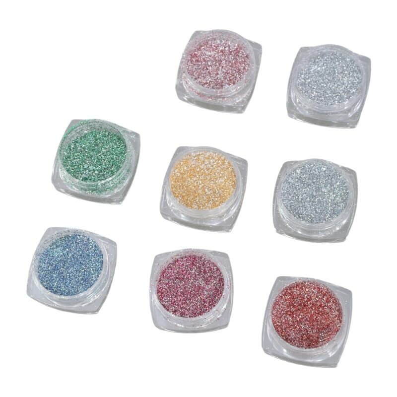 8 пастилок из золотого порошка цвета огненной краски-8 коробочек с порошком кристаллических алмазов