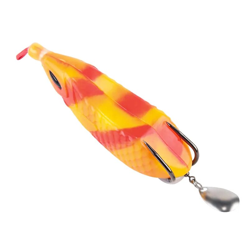 WestBass 1PX лягушка силиконовая, 9,5 см, Color D, оранжевый