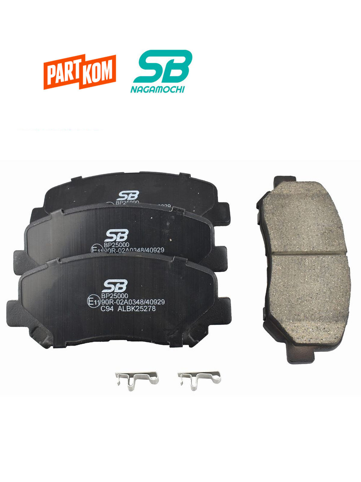 Тормозные колодки передние SB NAGAMOCHI BP25000 для а/м Mazda CX-5 (I-II), Jeep Cherokee (KL)