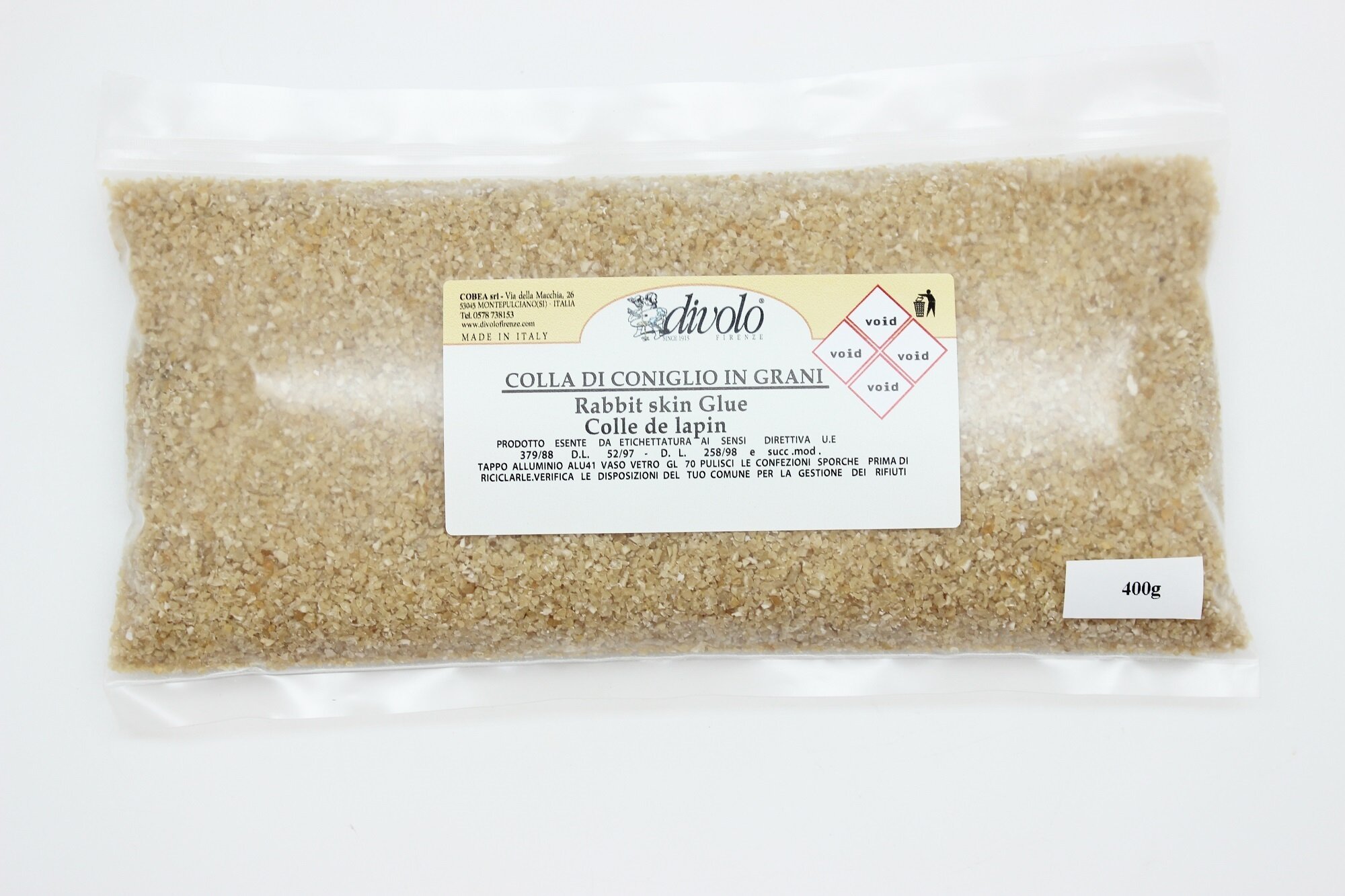 Клей кроликовый в гранулах 400 гр.