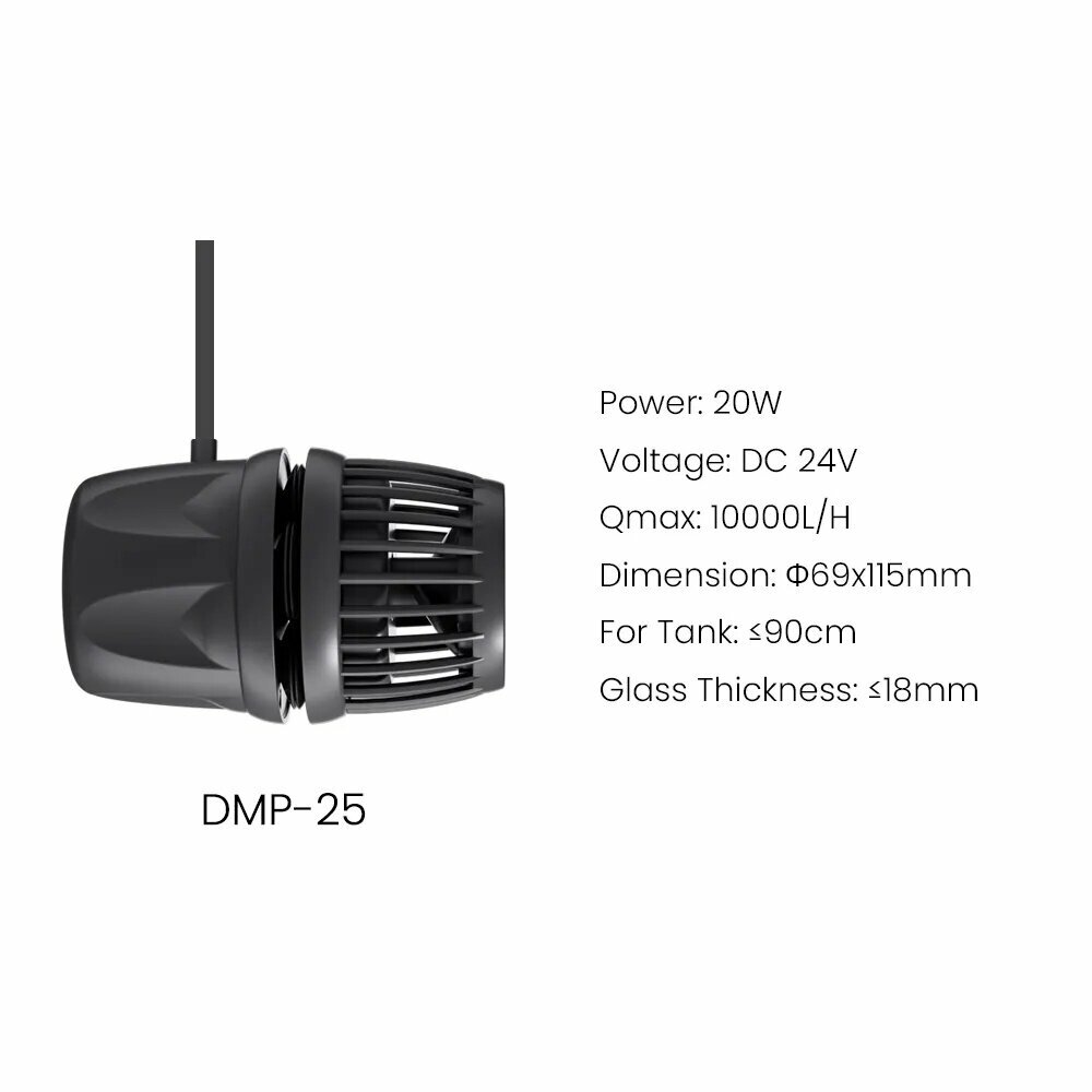 Jebao jecod DMP25 New Smart Bluetooth App Control Беспроводной аквариум для пресноводных рыб с морской водой Аквариумный волновой насос