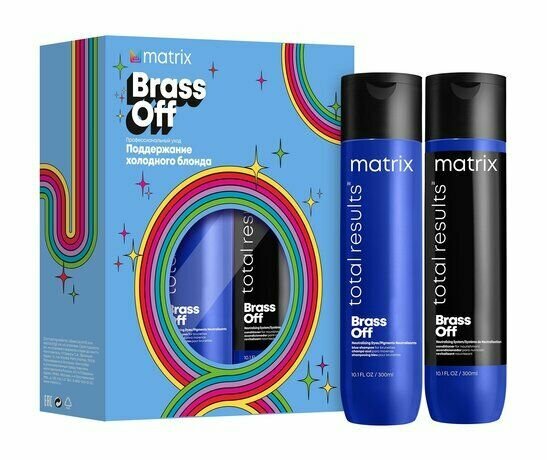 Набор для нейтрализации нежелательных медных оттенков волос Matrix Brass Off