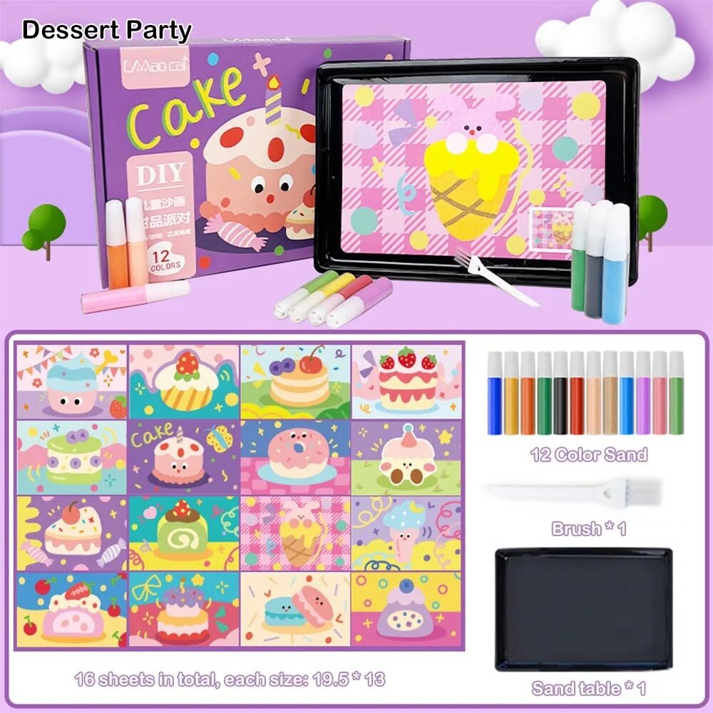 Набор для рисования песком Sand Drawing Set Dessert Party
