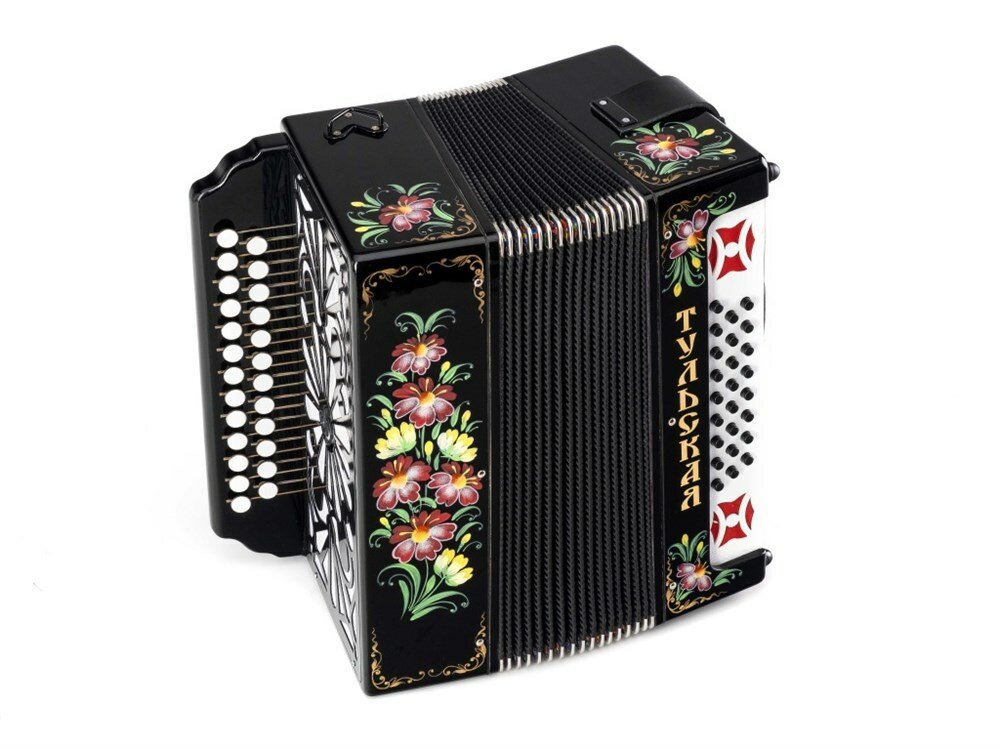 Тульская Гармонь G-21-BK Гармонь Тульская-301М 25х25-III с двумя ремнями, черная