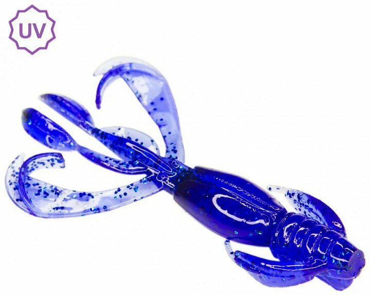 ESOX Flapper 2,8" 70 мм FK019 Violet Blue приманка для рыбы упаковка 6 шт для ловли щук