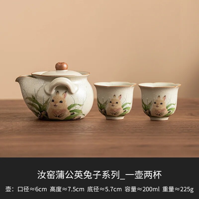 YTYIN фарфоровая чайная чаша с крышкой, One pot two cups