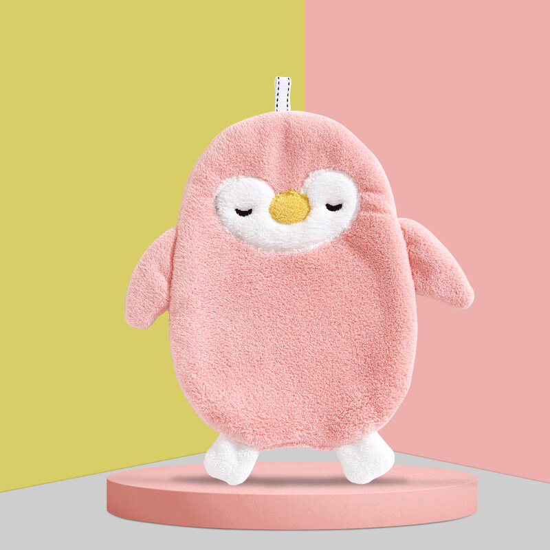 Полотенце для рук подвесное мультяшное Пингвин утолщенное впитывающее полотенце для рук Ванная комната Кухня домашнее