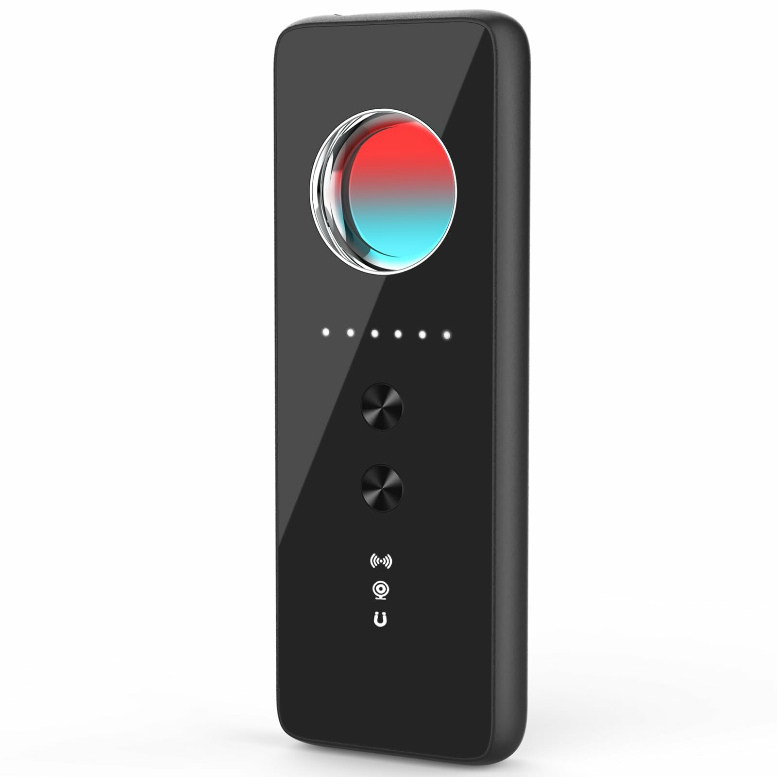 Детектор 2025 многофункциональный - Камера, трекер , устройство мониторинга для отелей, домов, офисов, черный, 4-в-1, обнаружение сигналов, локация линз, магнитное поле, лазерный датчик, 1 основной блок, 1 кабель для зарядки, 1 инструкция пользователя