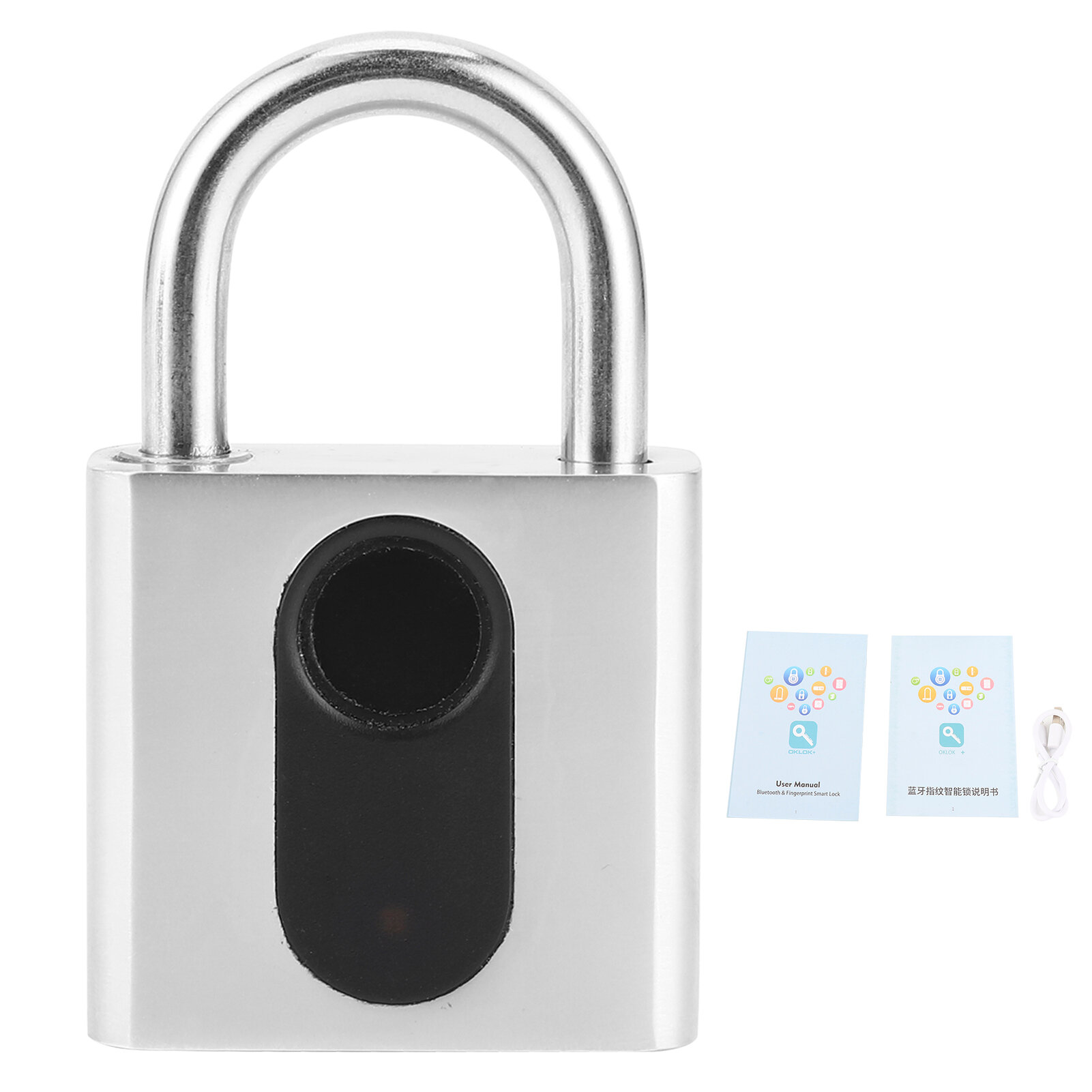 Smart Padlock Pingerprint Bluetooth Bock Lock IP65 Водонепроницаемое противоречие для фитнес -шкафа общежитие общежития