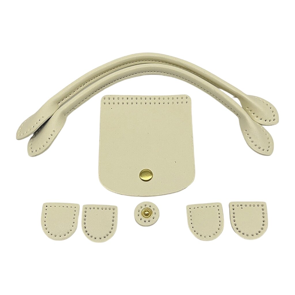 Набор для вязания сумок из искусственной кожи своими руками, Наборы для изготовления сумок из искусственной кожи с плечевым ремнем, замками, чехлом-клапаном для сумок, связанных крючком