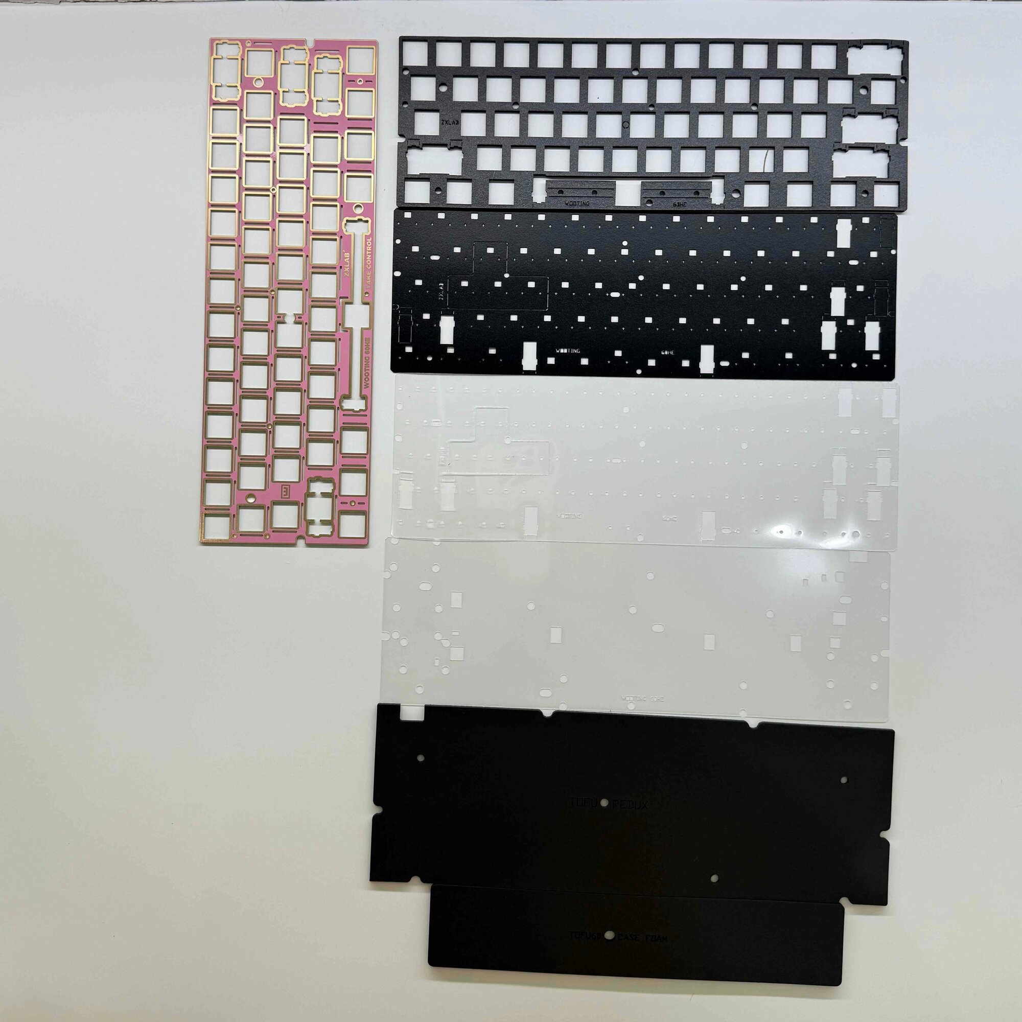 Модифицированный корпус Wooting60HE для клавиатуры TOFU60 с магнитными переключателями, специальная звукопоглощающая
