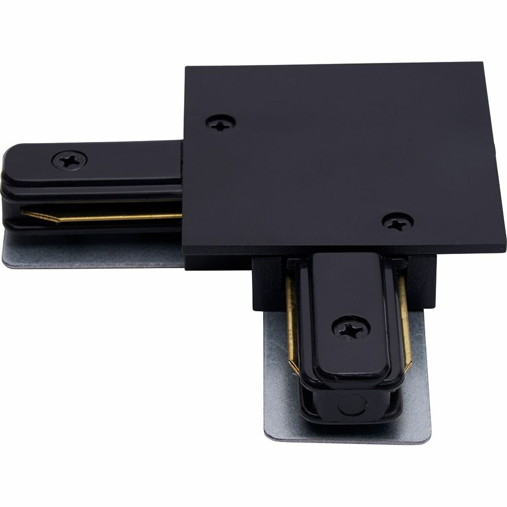 Коннектор угловой Feron черный, для встраиваемого шинопровода