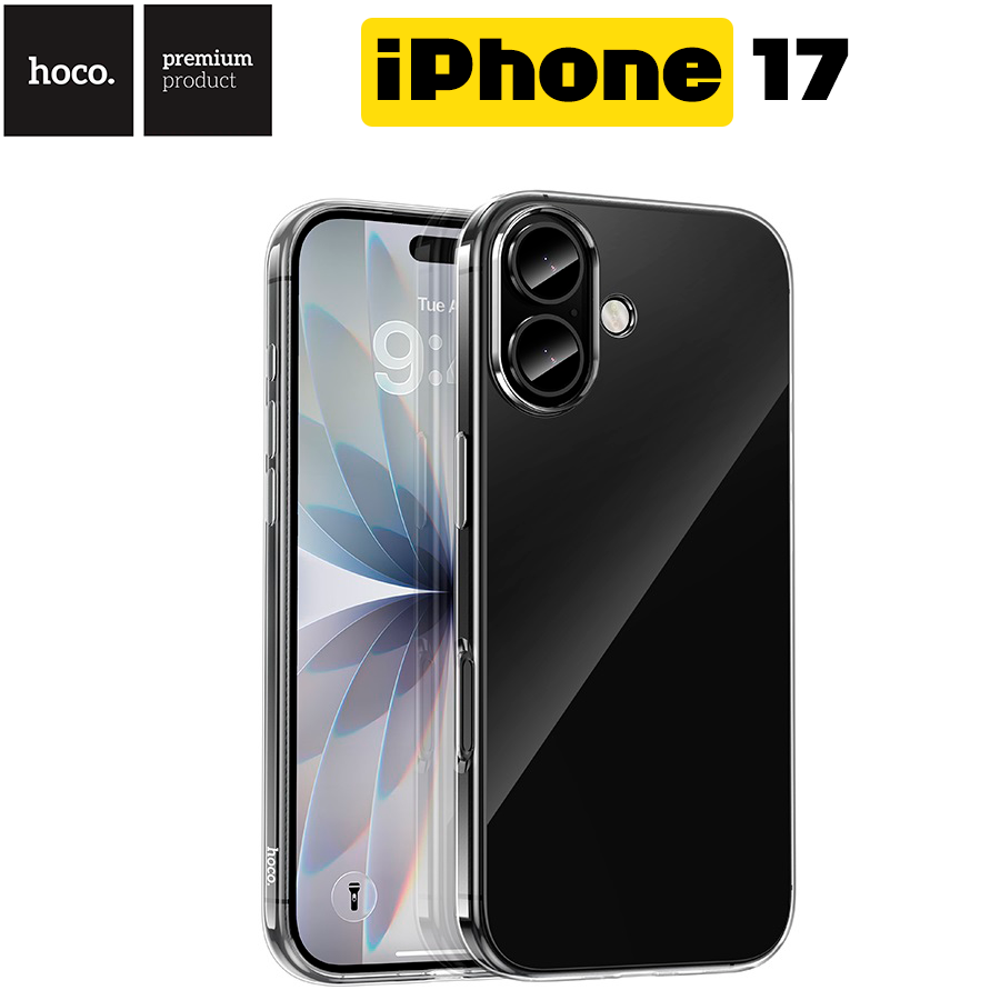 Чехол-накладка HOCO Creative Case iPhone 17, силиконовый, прозрачный