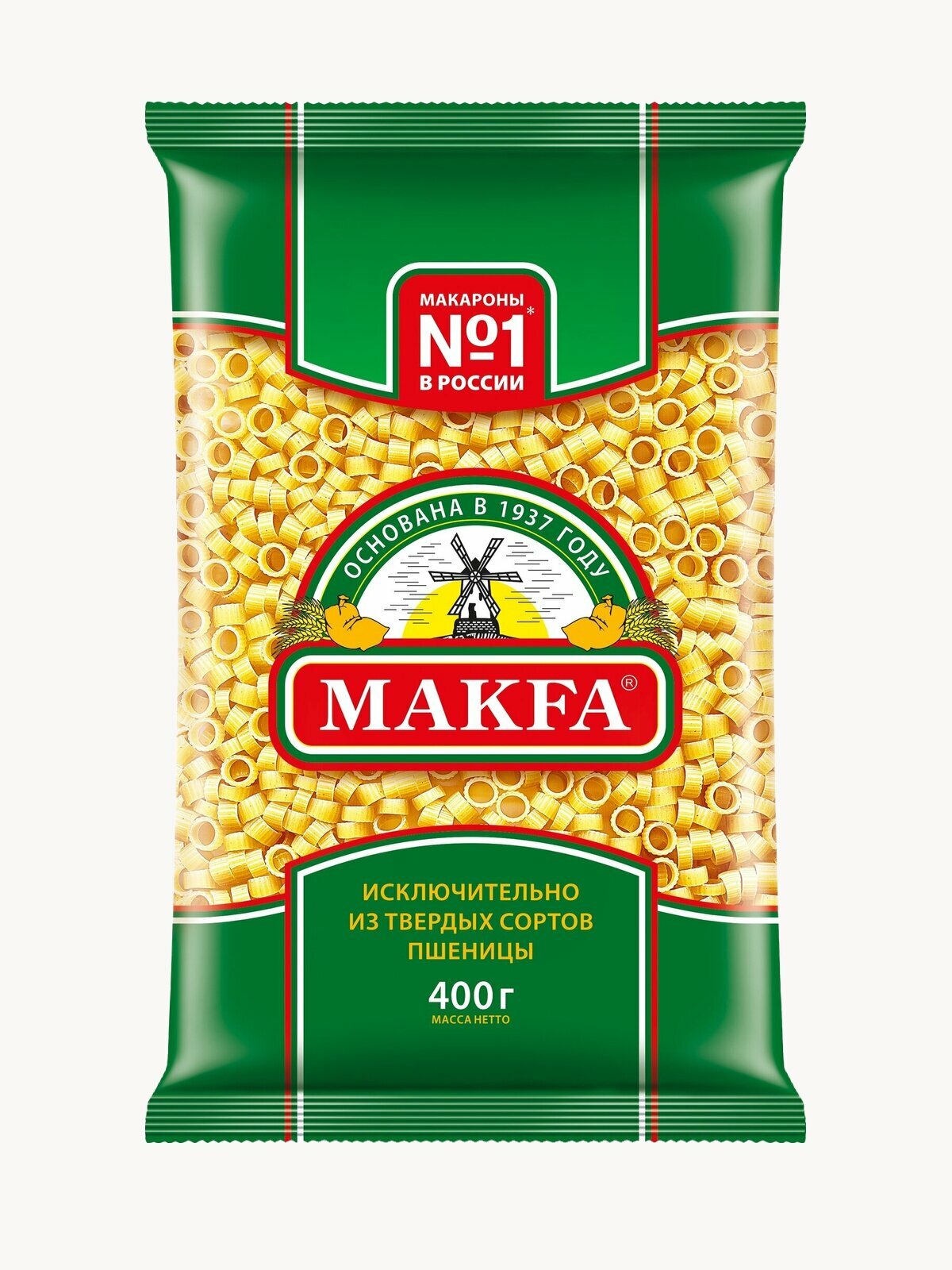 Макароны MAKFA кольца 4 шт по 400 гр