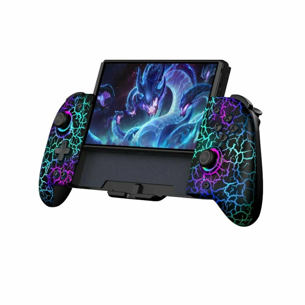 Контроллер JC200 Switch для Nintendo Switch/Switch OLED-джойстик, геймпад со встроенным 6-осевым гироскопом, портативная рукоятка