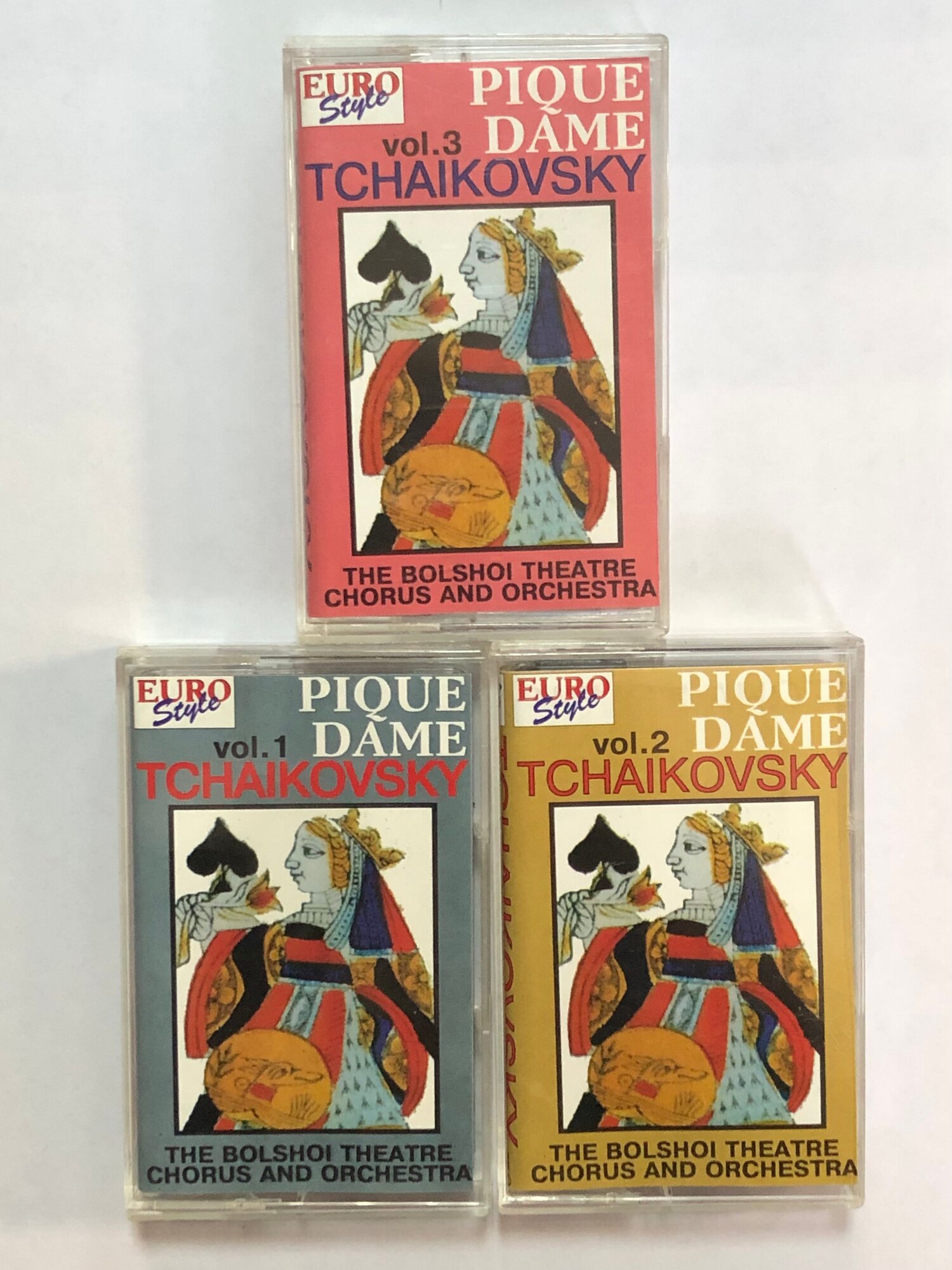 Аудиокассеты «Tchaikovsky. Pique Dama”. vol 1,2,3.
