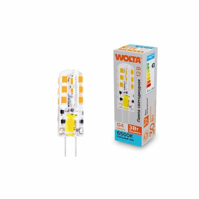 Светодиодная лампа WOLTA WSTD-JC-12V3W6KG4-S 3Вт 6500K G4