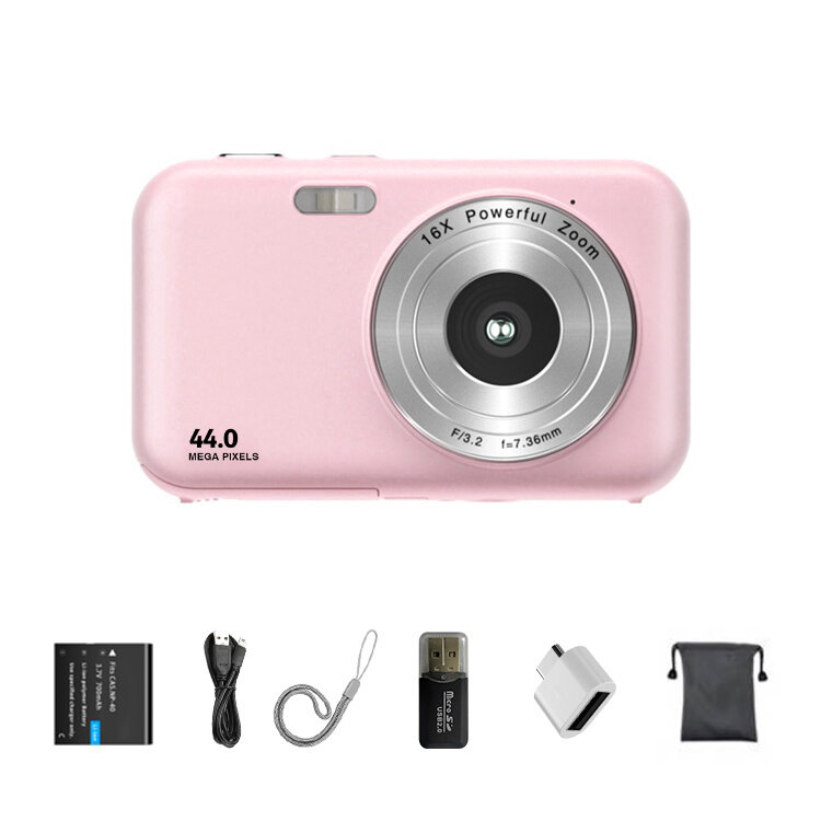 Цифровая камера Rainbow Clan Z106 Upgraded Focus Model HD, pink, 64 ГБ, [No Internal Memory Card]