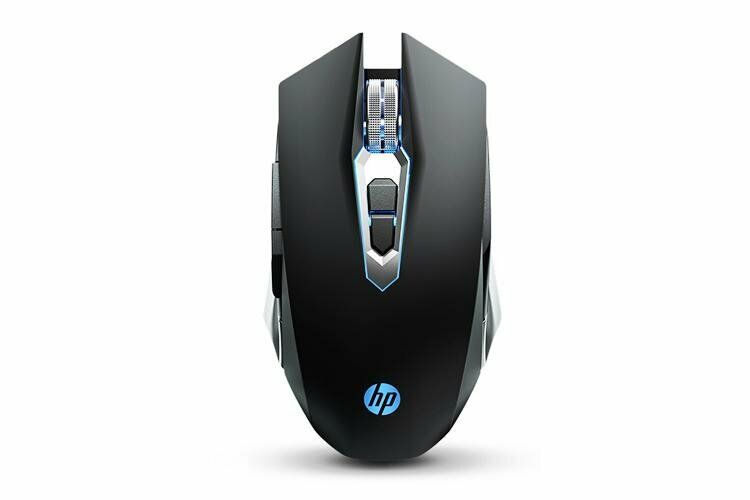 Игровая мышь HP черная, проводная, высокая точность, 4000 DPI