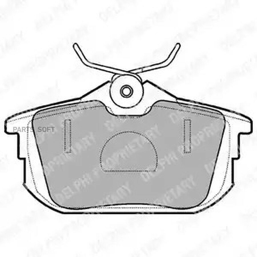 DELPHI LP1593 Колодки тормозные дисковые M3, Carisma, Colt, Colt CZC, Lancer, Lancer Estate, Wagon, Libero, Mirage, Space