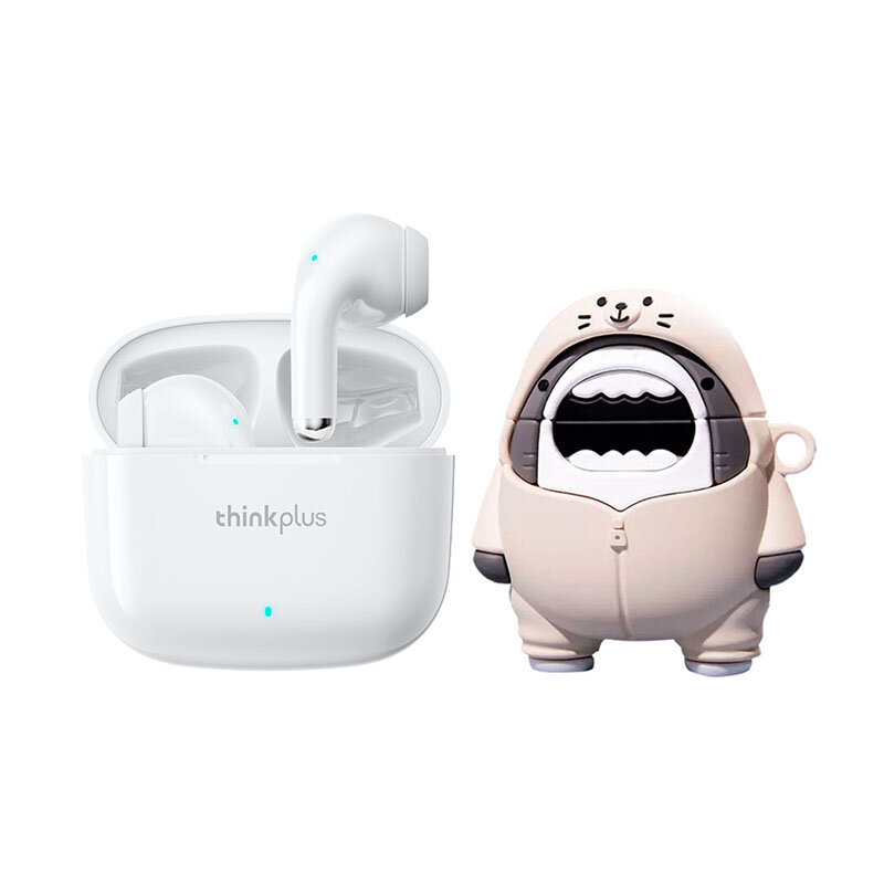 Наушники-вкладыши Lenovo upgraded version white, HiFi оригинальный звук, игровая низкая задержка, IP