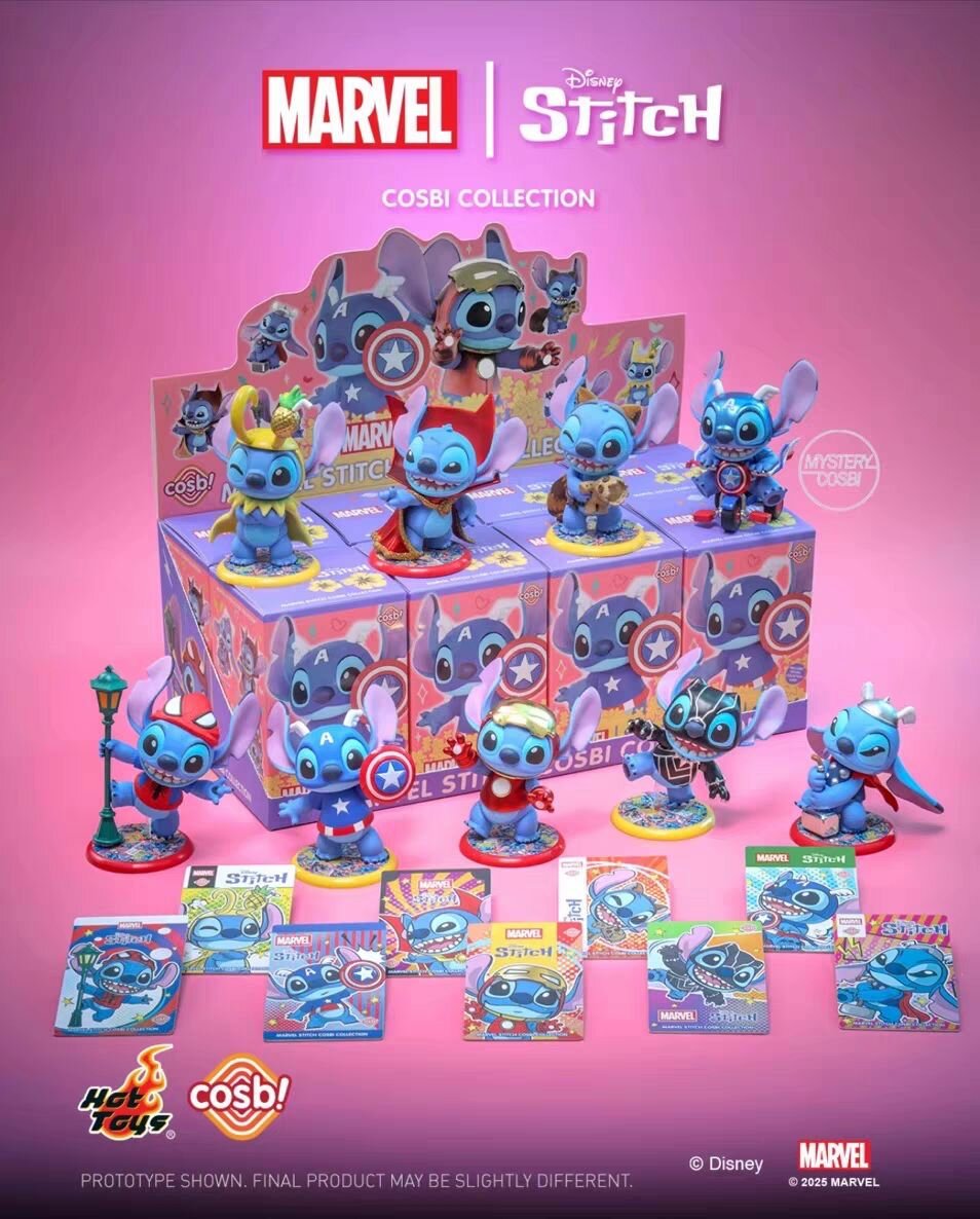 Фигурки Marvel Стич CBX300, слепой бокс, пластик, 14 см, гарантия