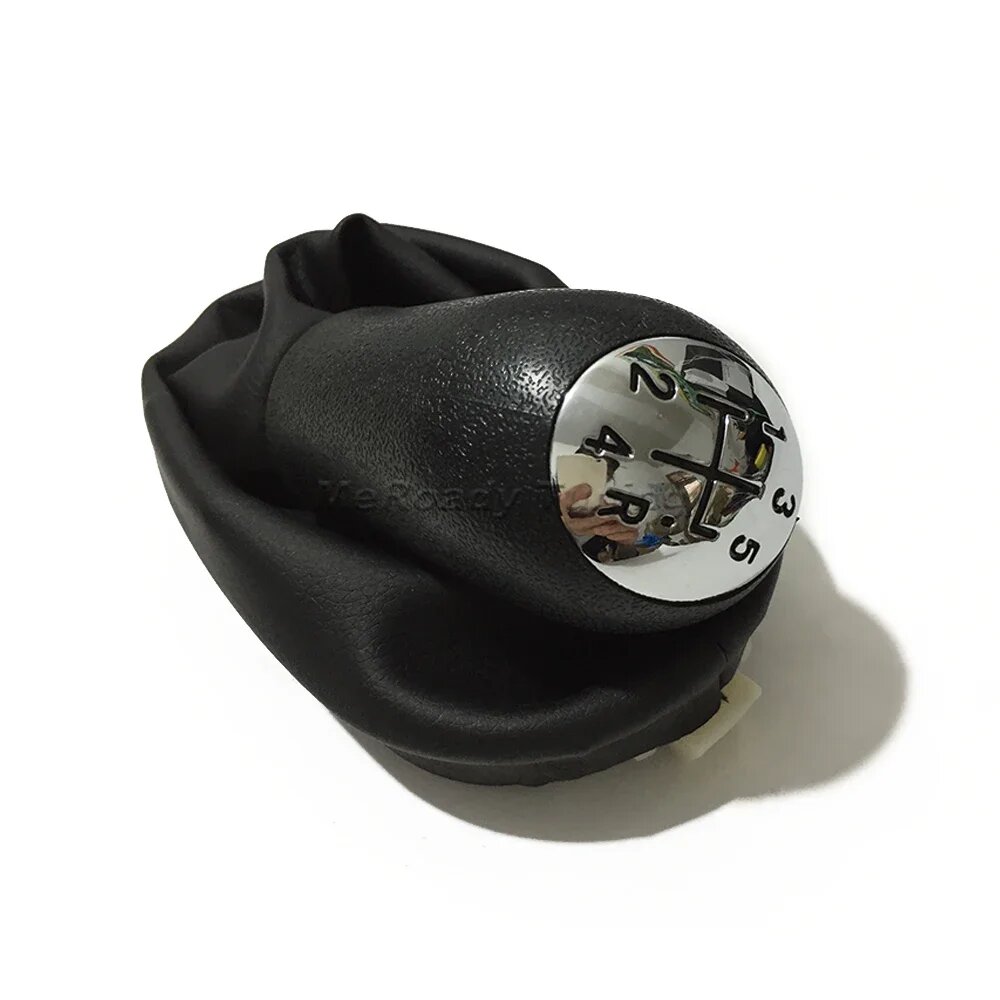 Кожаный чехол для ручки переключения передач на 5 скоростей для Renault Clio, Megane 2, Kangoo, Dacia Logan, Stepway 2015 года