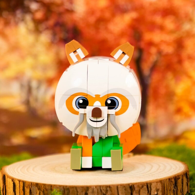 Кунг-Фу Панда Мастер Угуай, сборная фигурка из кубиков, 3D головоломка, коллекционная мини-фигурка, 80 деталей