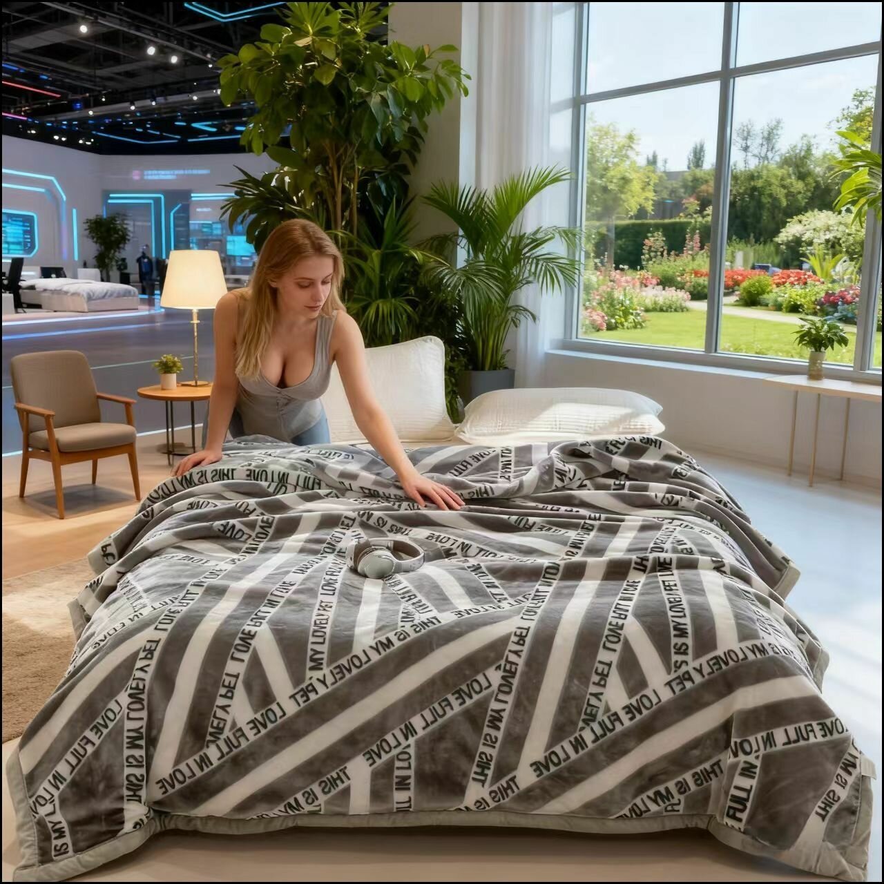 Одеяло 150x200 см утолщенное двустороннее из ткани "рашель", флисовый плед для студентов и дома, подарок