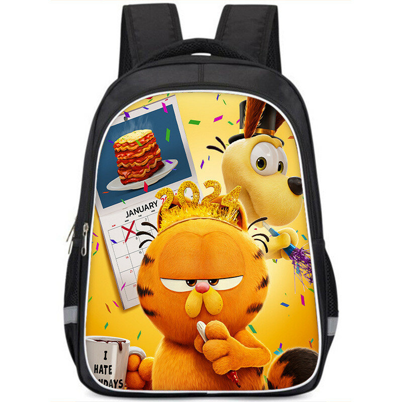 Рюкзак с постером гарфильд модный для школы размеры большие и маленькие стиль д-лarge
