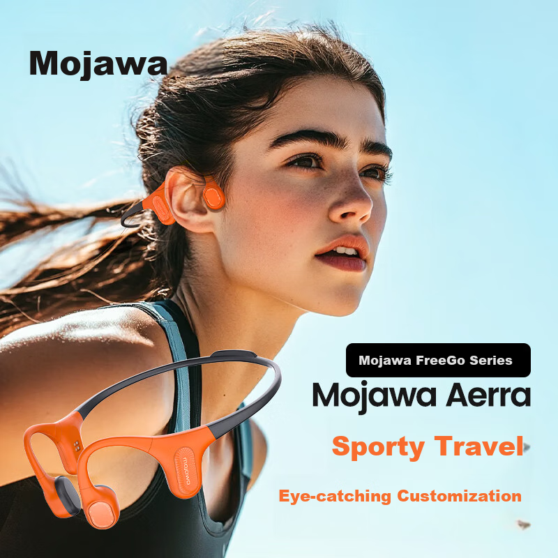 Беспроводные наушники MOJAWA Heavyweight New Product Aerra Bone Conduction Bluetooth Headphones, цвет Dark Orange